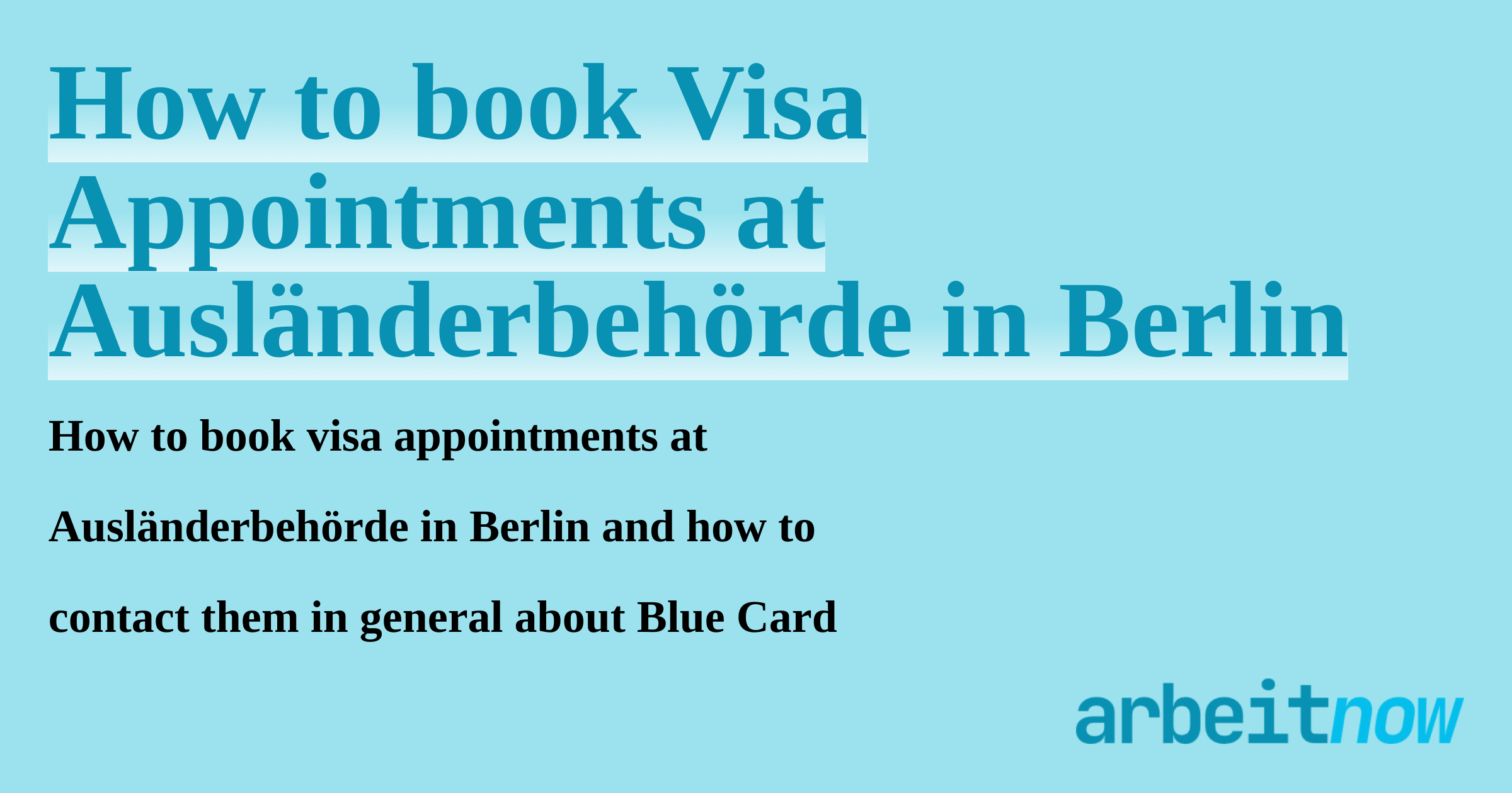 How to book Visa Appointments at Ausländerbehörde in Berlin