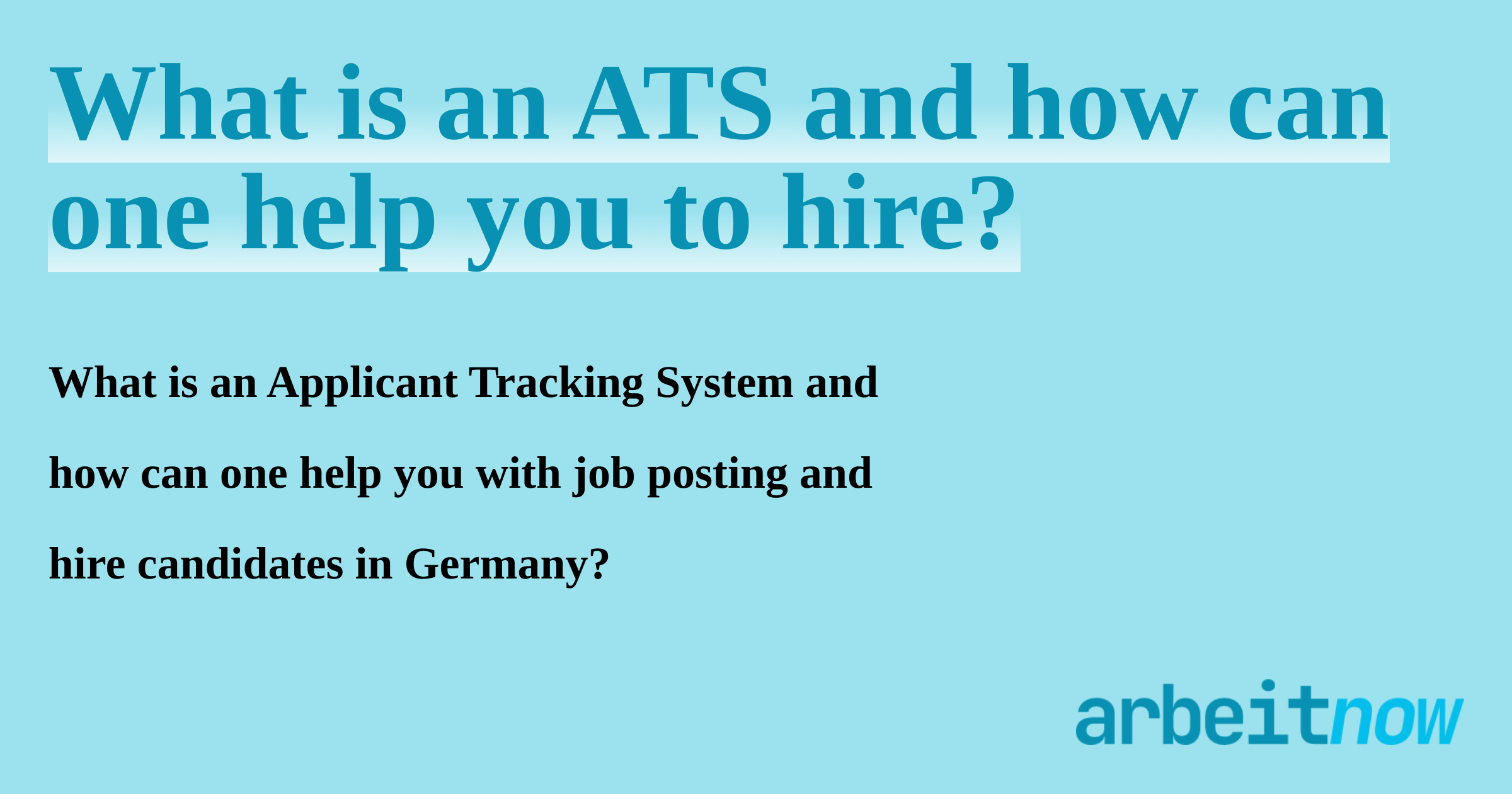 What is an ATS and how can one help you to hire?