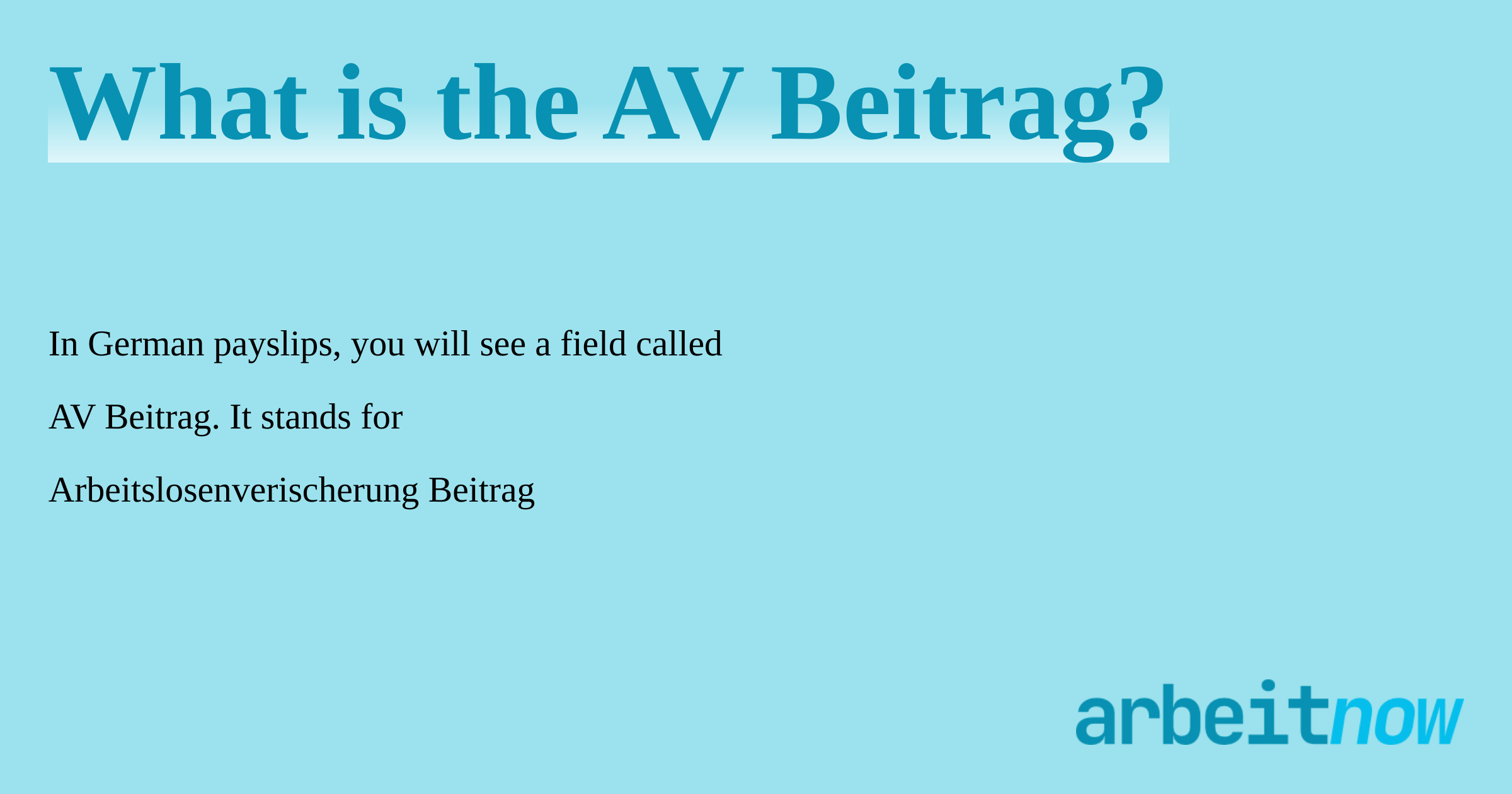 What is the AV Beitrag?